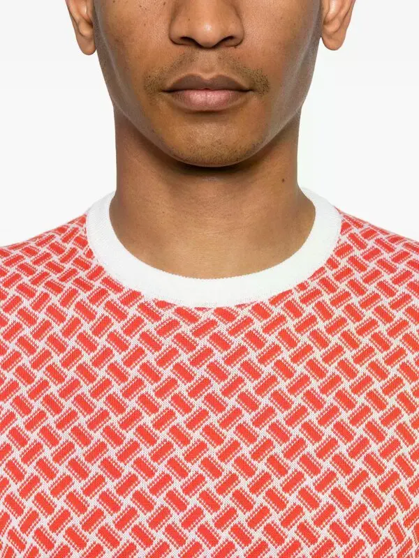 DRUMOHR Geometric-pattern Sweater - Red