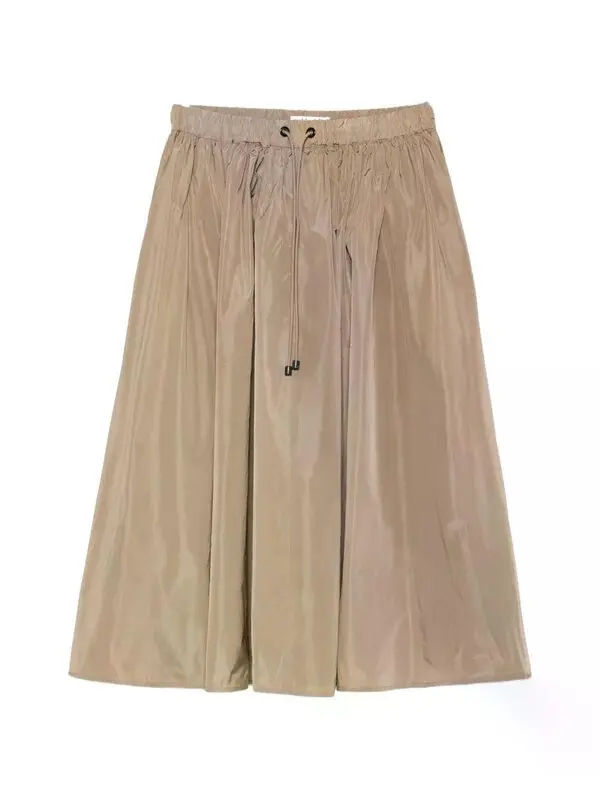 Max Mara Gathered Midi Skirt - Neutrals