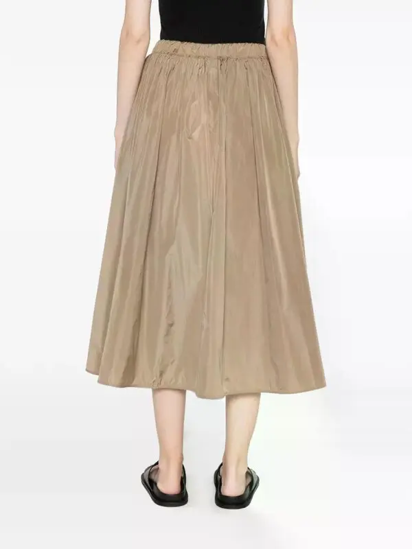 Max Mara Gathered Midi Skirt - Neutrals