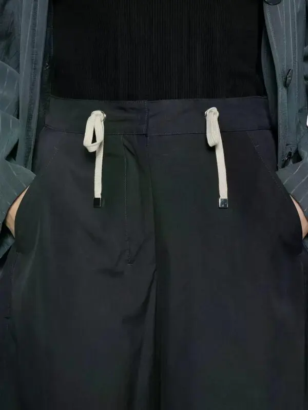 Max Mara Drawstring-fastening Wide-leg Trousers