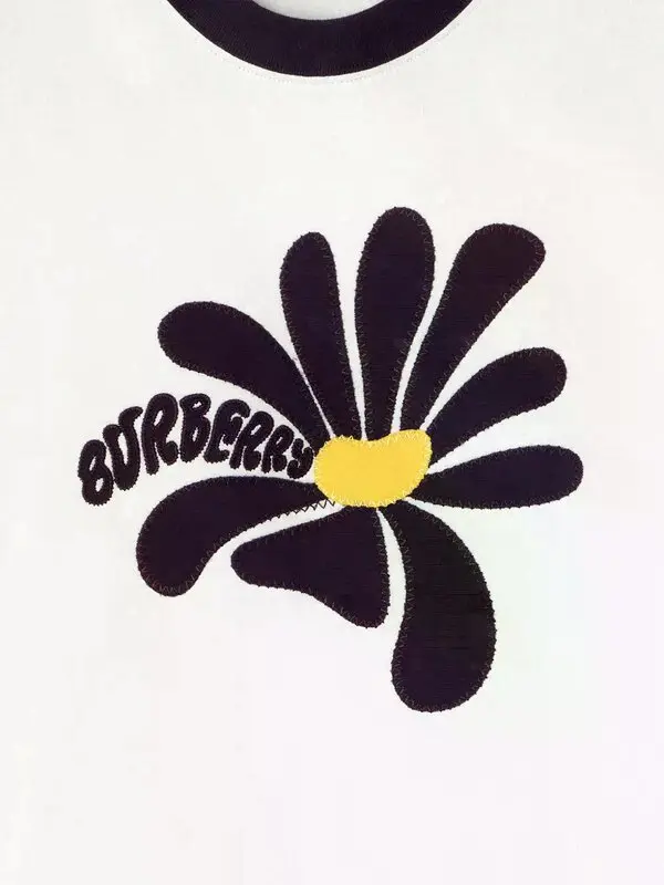 Burberry Daisy Appliqué Cotton T-shirt