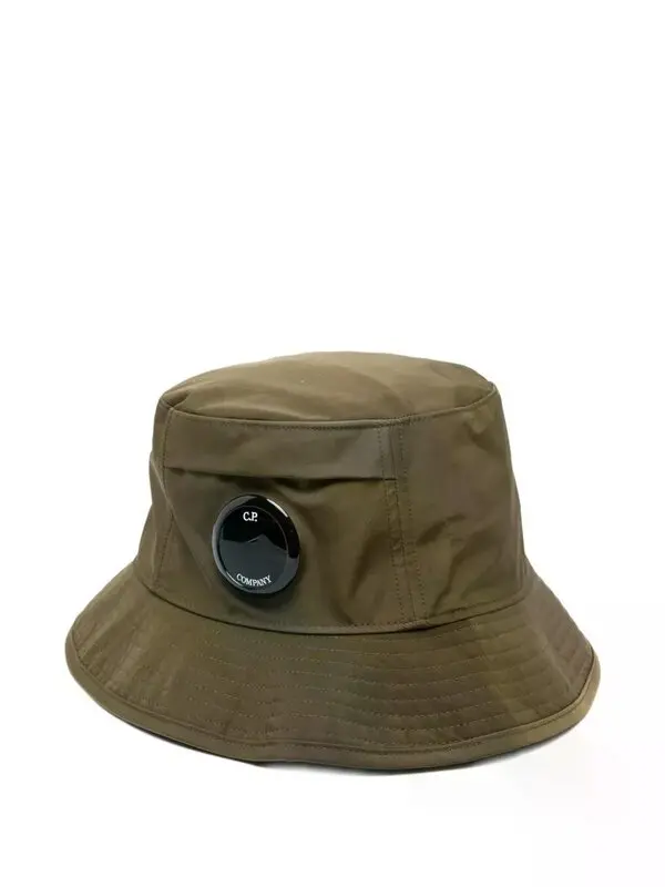 C.P. COMPANY Logo-patch Bucket Hat - Green