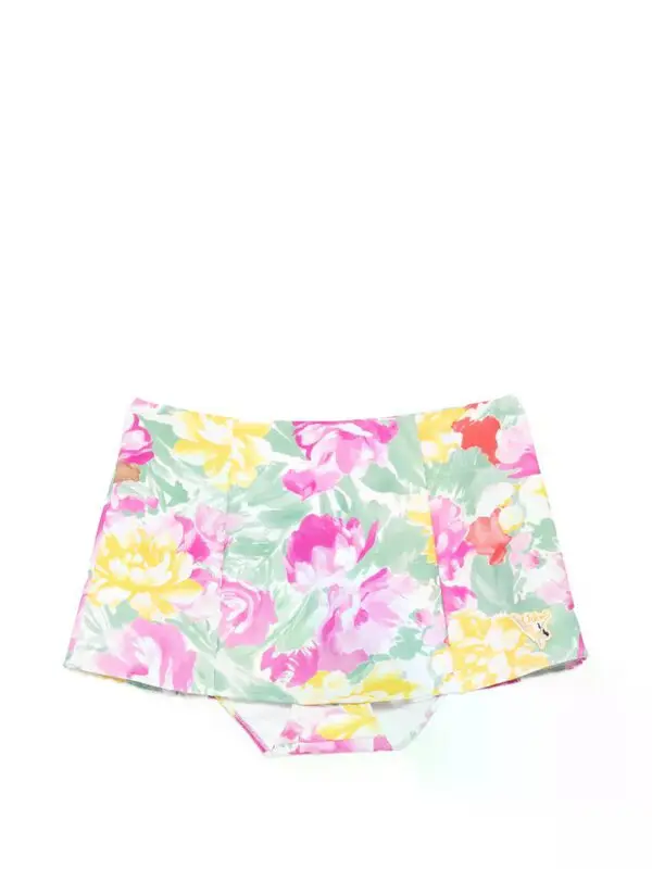 Chloé Floral-print Bikini Bottom - Pink