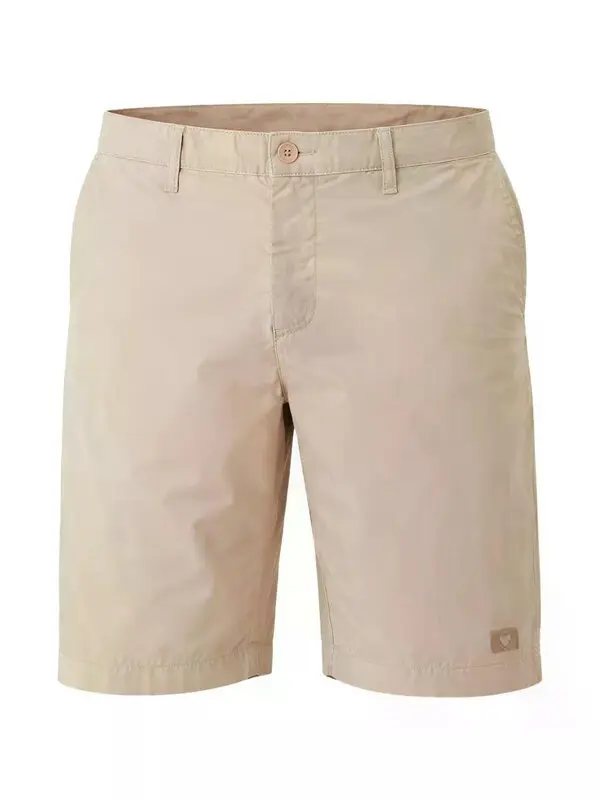 Emporio Armani Logo-patch Shorts - Neutrals