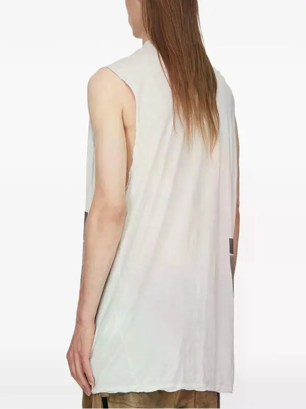 Rick Owens Printed Sleeveless Top - White