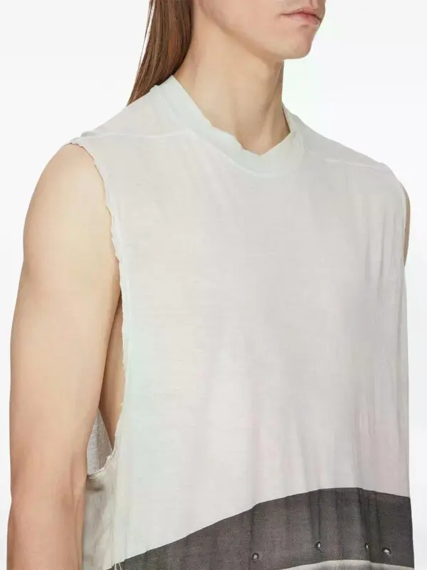 Rick Owens Printed Sleeveless Top - White