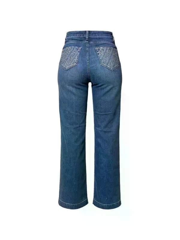 Liu Jo Flared Jeans With Rhinestone Embellishments