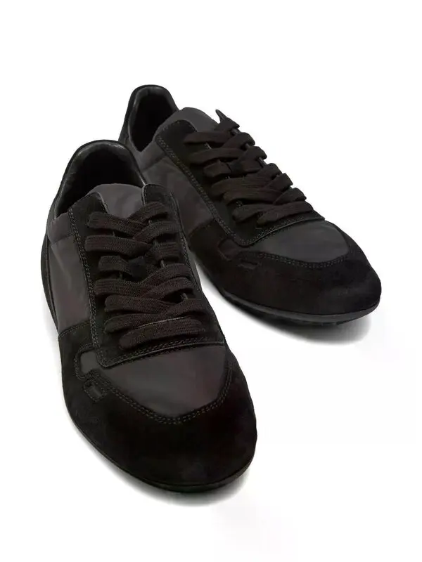 Rick Owens Panelled Lace-up Sneakers - Black