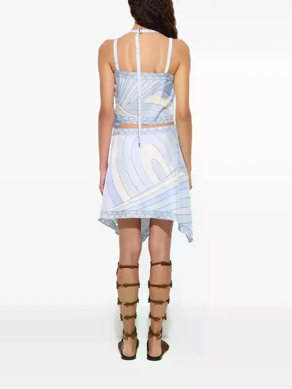 Emilio Pucci Iride-print Silk Top