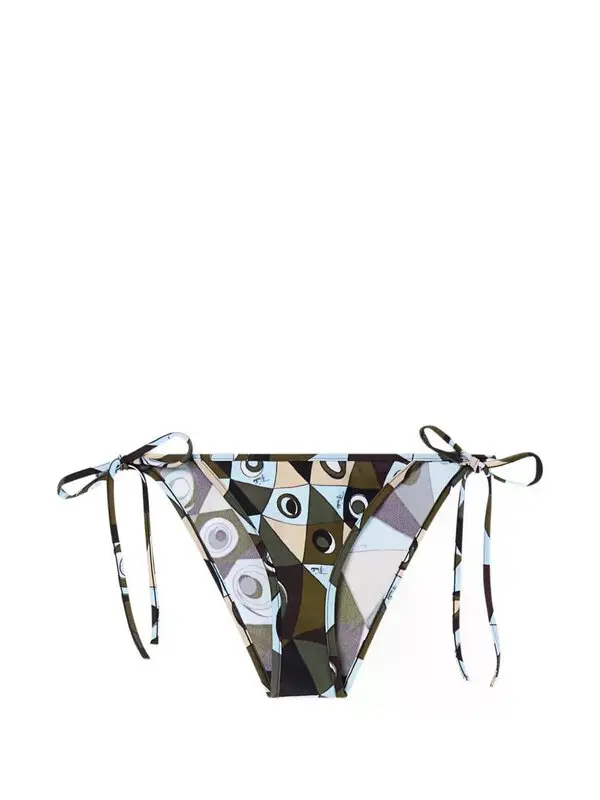 Emilio Pucci Occhi-print Bikini Bottom - Green