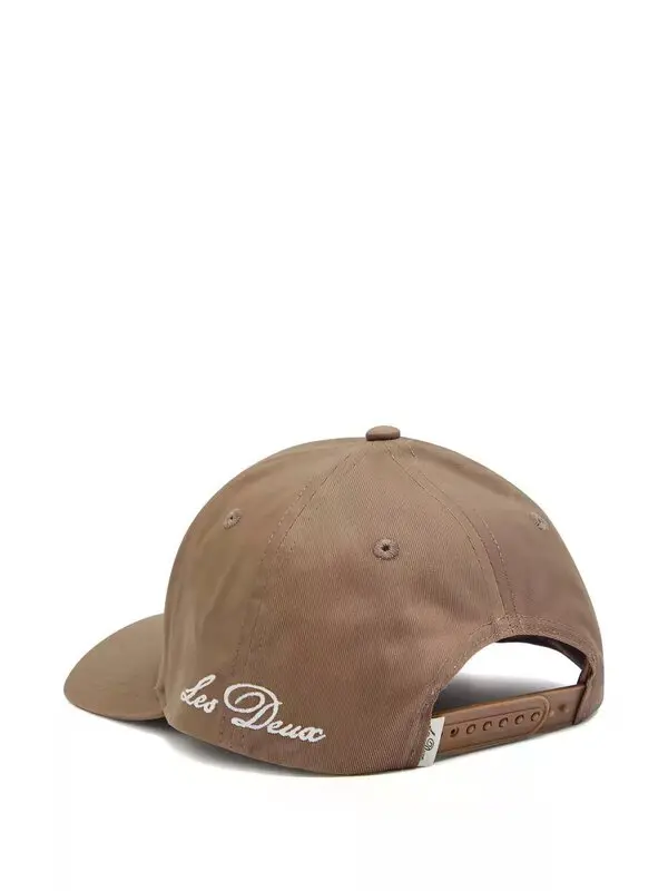 LES DEUX Embroidered Baseball Cap - Brown