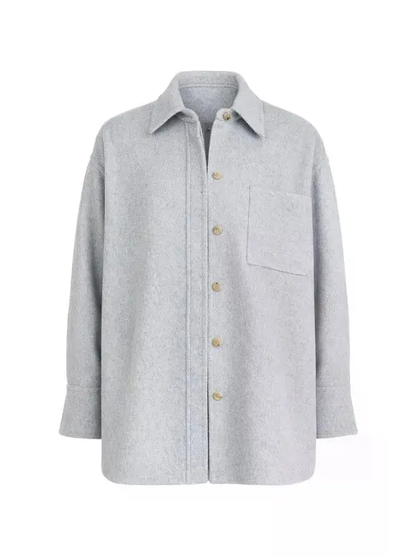Vince Oversized Button-up Shirt - Grey