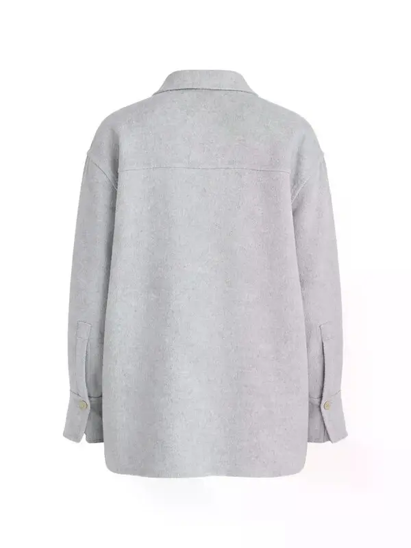 Vince Oversized Button-up Shirt - Grey