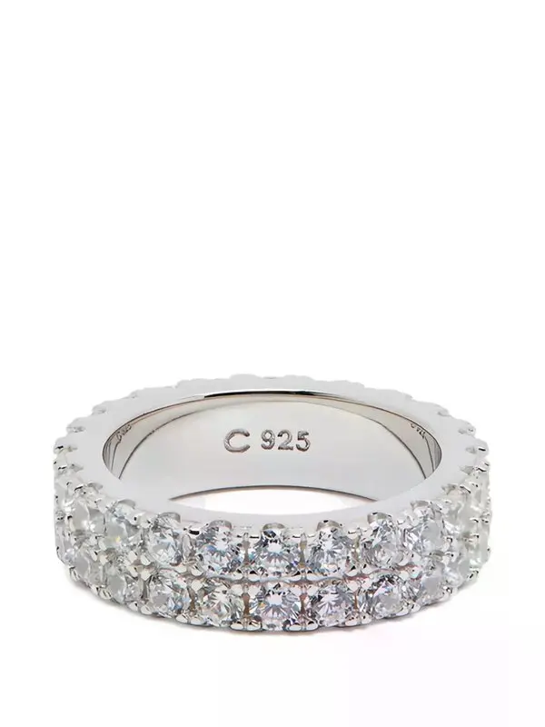CERNUCCI Crystal-embellished Ring - Silver