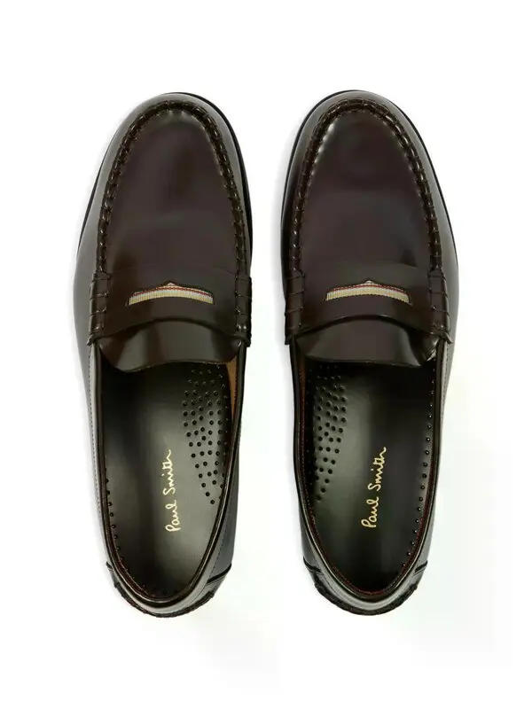 Paul Smith Lido Stripe Penny Loafers