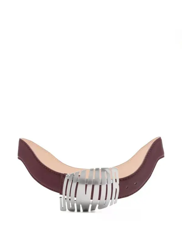 JEAN PAUL GAULTIER Wavy Buckle Belt - Red