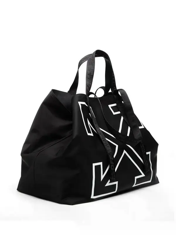 Off-White Graphic Print Tote - Black