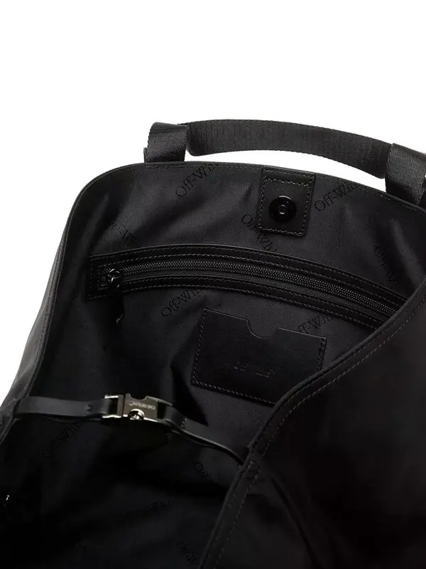 Off-White Graphic Print Tote - Black