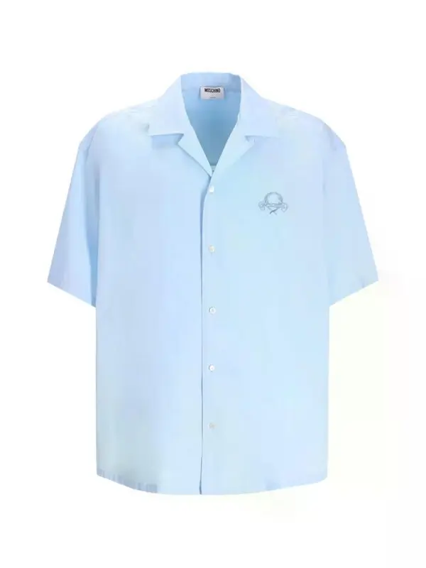 Moschino Logo Camp-collar Shirt