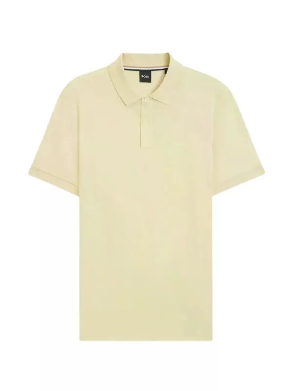 BOSS Three-button Short-sleeve Polo Shirt - Yellow