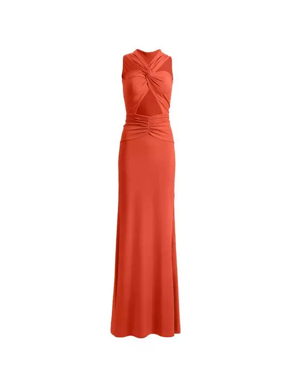 Silvia Tcherassi Naga Twisted Dress - Orange