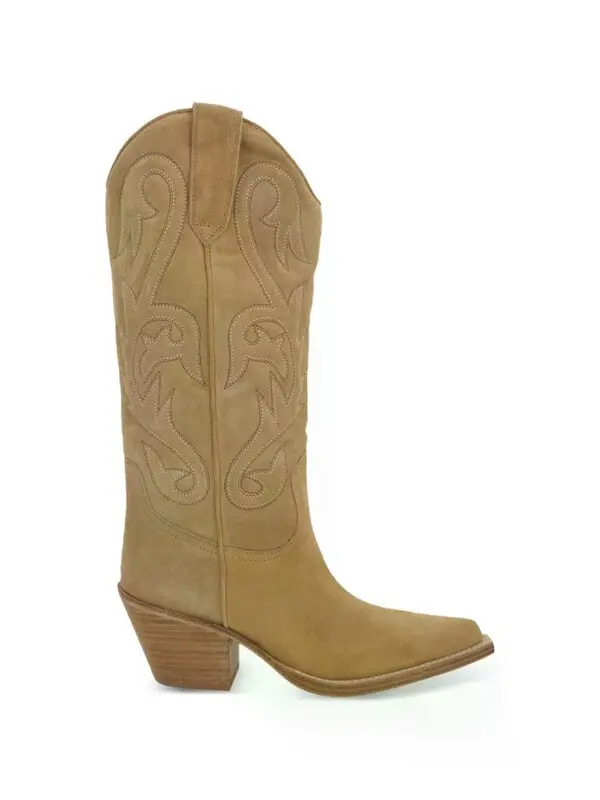 Paris Texas Suede Boots - Brown
