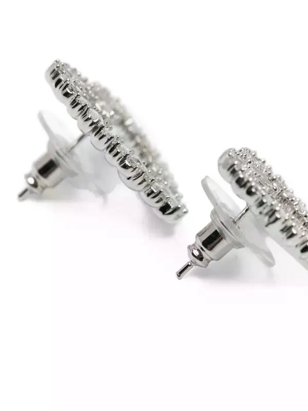 SELF-PORTRAIT Crystal Heart Earrings