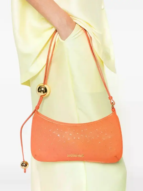 Jacquemus Bisou Perle Shoulder Bag - Orange