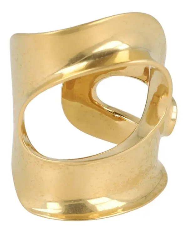 FERRAGAMO Small Sculptural Cutout Bracelet - Gold