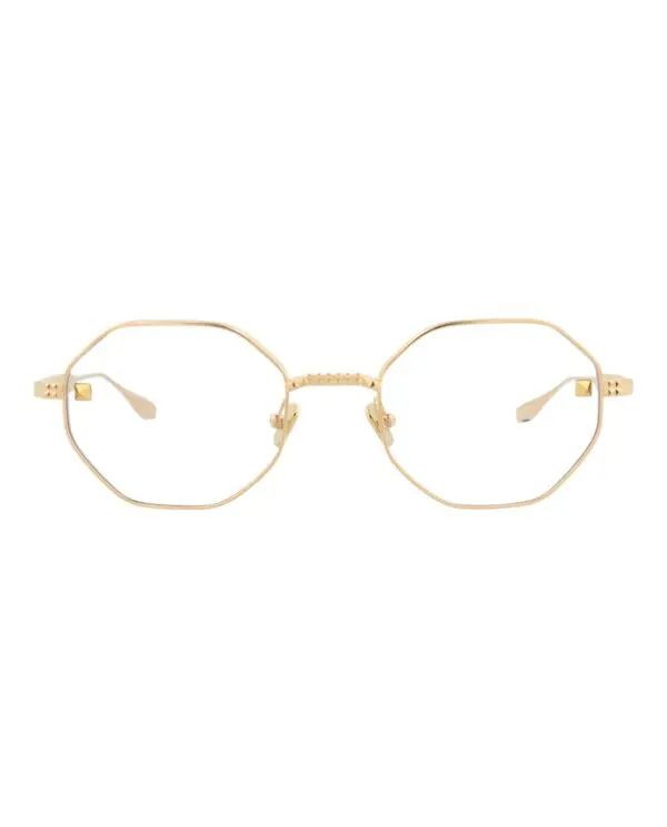 Valentino Garavani Optical Frames Round Frame Metal - Gold Gold Transparent (vlx/122c/52)