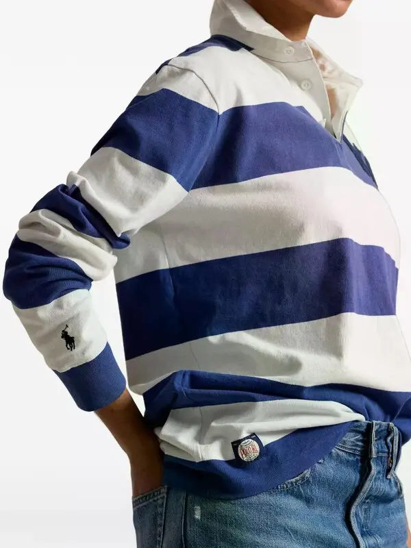 Polo Ralph Lauren Striped Rugby Shirt - Blue