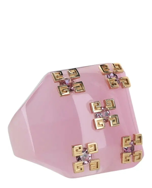 Givenchy 4g Plumetis Ring - Pink Gold