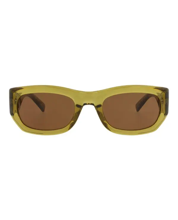 Saint Laurent Round Frame Bio Injection Sunglasses - Green Green Bron (sl713/30015796/004)