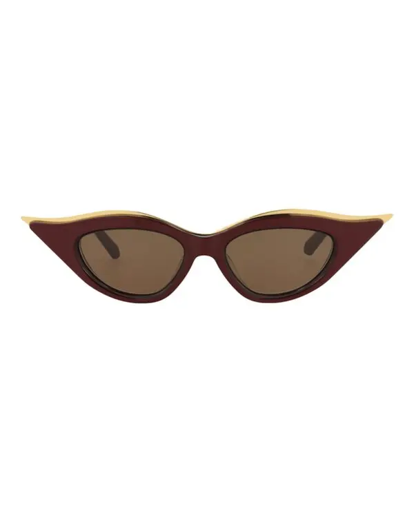 Valentino Garavani Cat Eye Sunglasses - Bordeaux Bordeaux Bron (vls/114b/49)