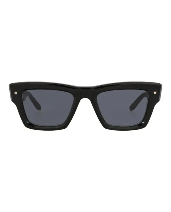 Valentino Garavani Sunglasses Squareframe Acetate - Black Black Grey (vls/106a/53)