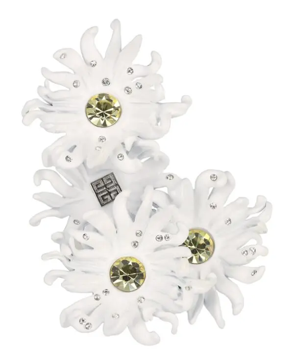 Givenchy Daisy Pendant Ear Craler - White