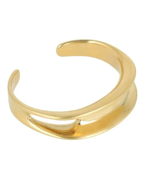 FERRAGAMO Asymmetrical Sculptural Bracelet - Gold
