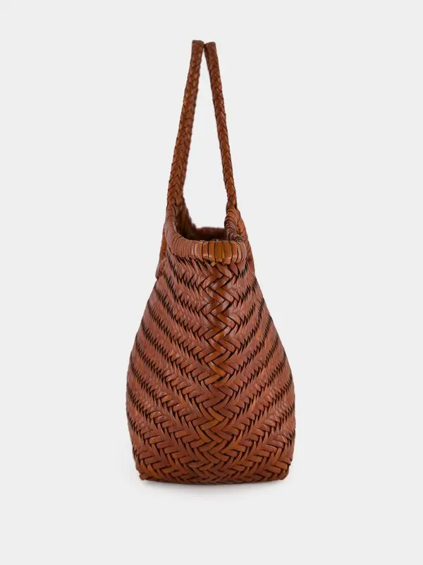 Dragon Diffusion Nantucket Big Tan Woven Tote - Brown