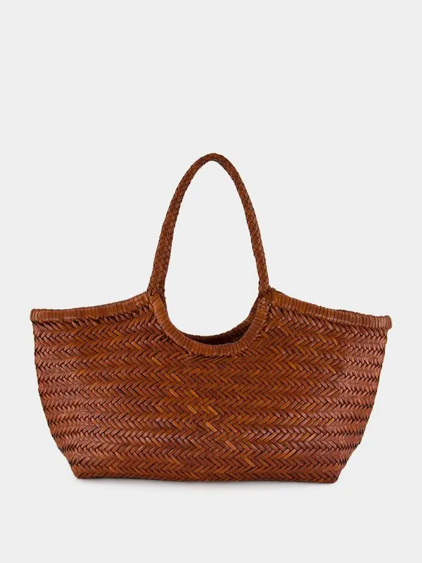 Dragon Diffusion Nantucket Big Tan Woven Tote - Brown