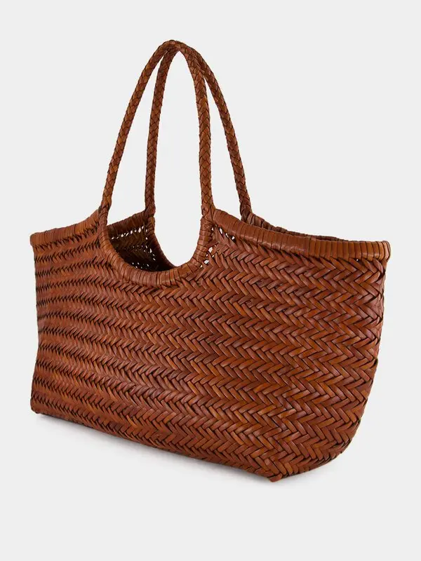 Dragon Diffusion Nantucket Big Tan Woven Tote