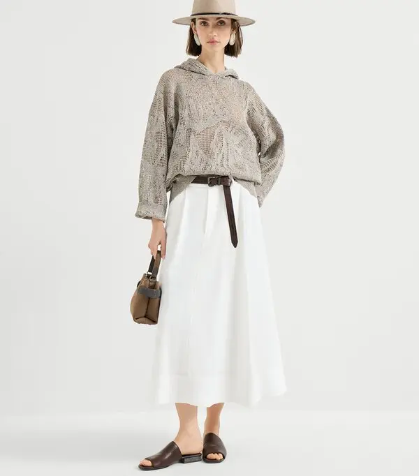 Brunello Cucinelli Sequin Detailed Hoodie - Brown