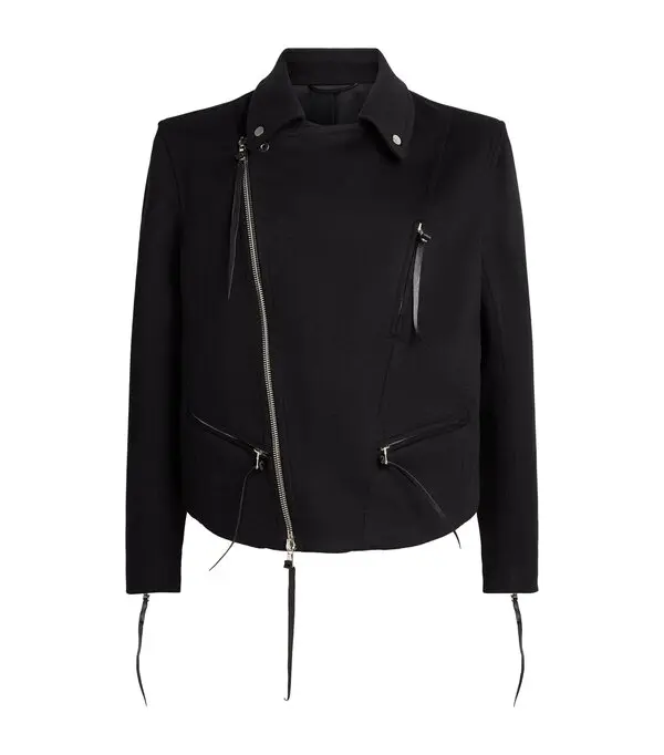 ALAN SCOTT Cashmere-blend Biker Jacket
