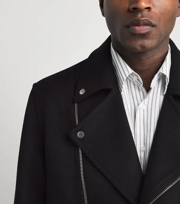 ALAN SCOTT Cashmere-blend Biker Jacket