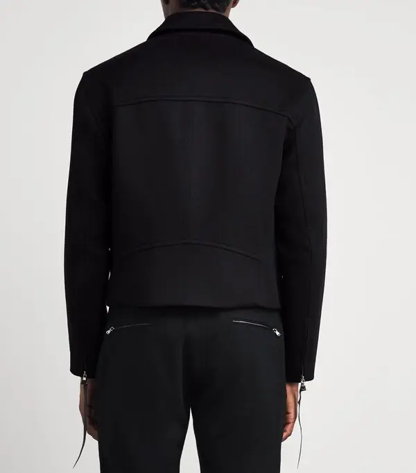 ALAN SCOTT Cashmere-blend Biker Jacket