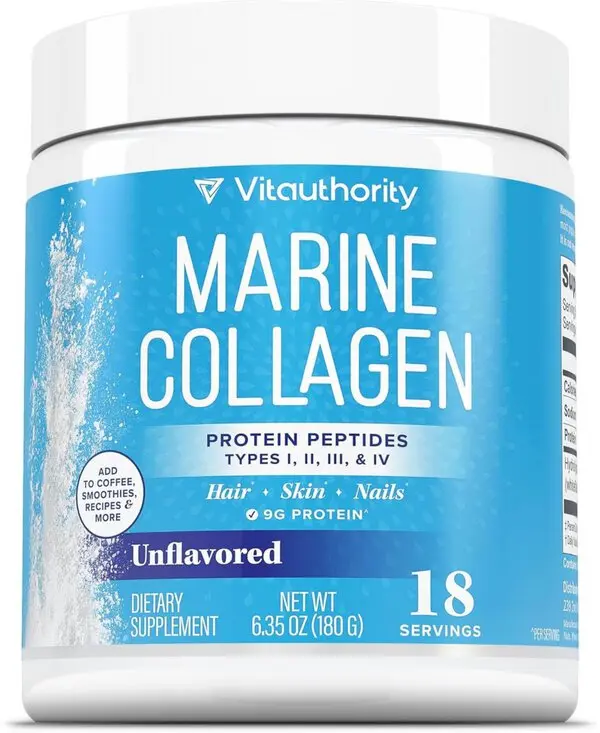 VITAUTHORITY Marine Collagen Powder Unflavored - No Color