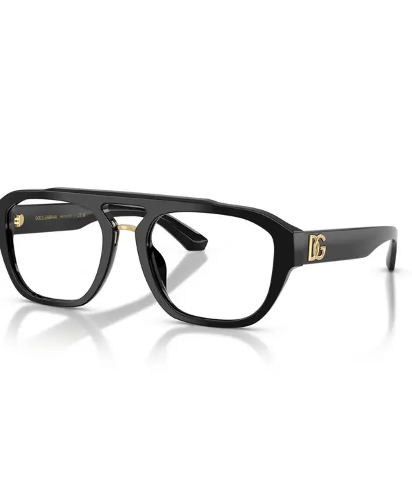 Dolce & Gabbana Aviator Full Rim Eyeglasses - Black
