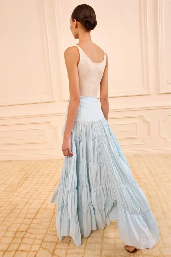 Ulla Johnson Davina Drop Tiered Maxi Skirt