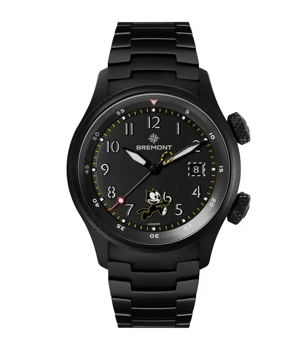 BREMONT Felix The Cat Titanium Altitude Mb Meteor Pilot's Watch - Black