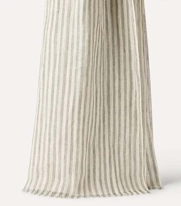 Brunello Cucinelli Linen-blend Stripe Scarf