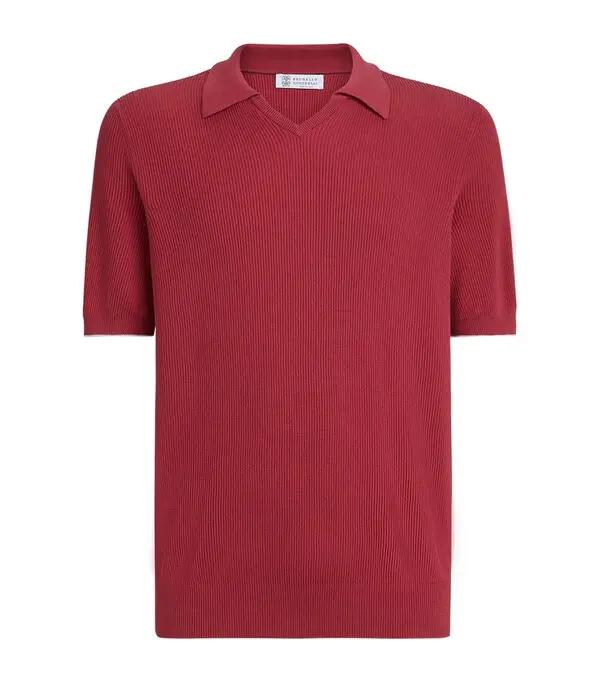 Brunello Cucinelli Cotton Polo Sweater